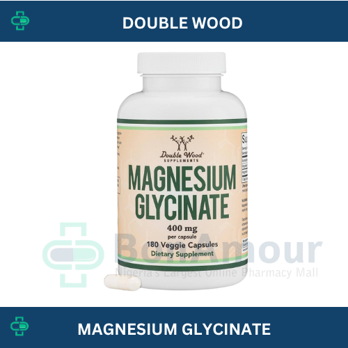 Buy DOUBLE WOOD MAGNESIUM GLYCINATE 400MG X 180 TAB