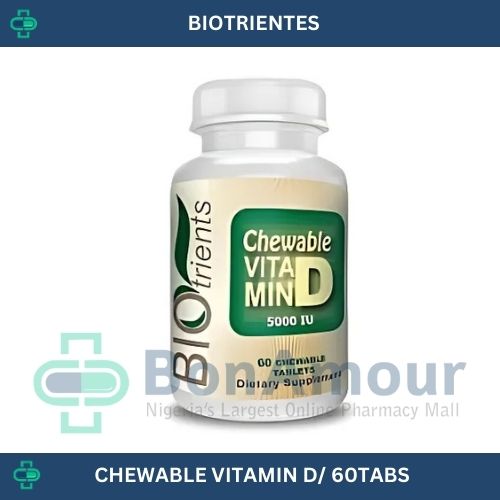Buy BIOTRIENTS CHEWABLE VITAMIN D3 5000IU X 60 TABS