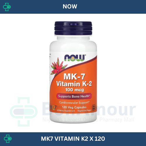 Buy NOW MK-7 VITAMIN K2 100MCG X 120 CAPSULES