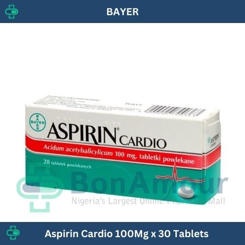 Buy BAYER ASPIRIN CARDIO 100MG X 30 TABLETS