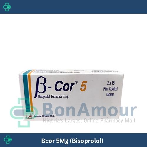 Buy BCOR 5MG (BISOPROLOL) X 15 TABLETS