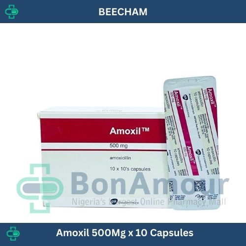 Buy BEECHAM AMOXIL 500MG X 12 CAPSULES