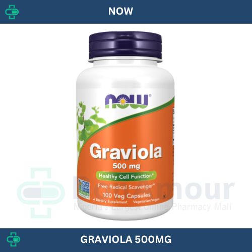 Buy NOW GRAVIOLA 500MG X 100 CAPSULES
