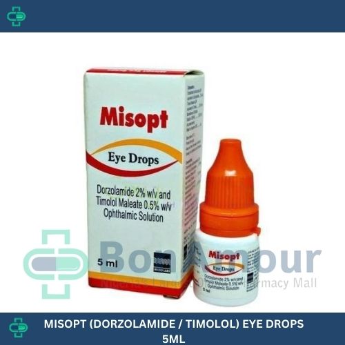 Buy MISOPT (DORZOLAMIDE / TIMOLOL) EYE DROPS 5ML
