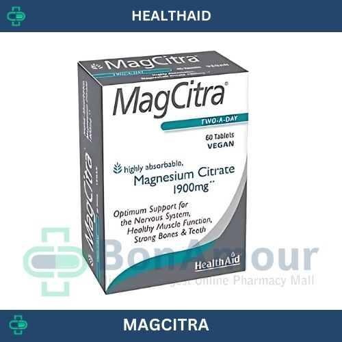 Buy HEALTHAID MAG CITRA (MAGNESIUM CITRATE)1900MG X 60