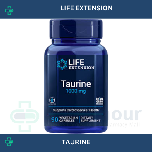 Buy LIFE EXTENSION TAURINE 1000MG X 90 CAPSULES