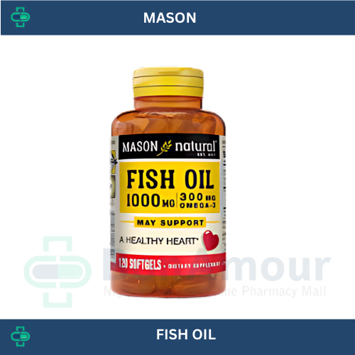 Buy MASON OMEGA 3 FISH OIL 1000MG X 120SOFTGELS