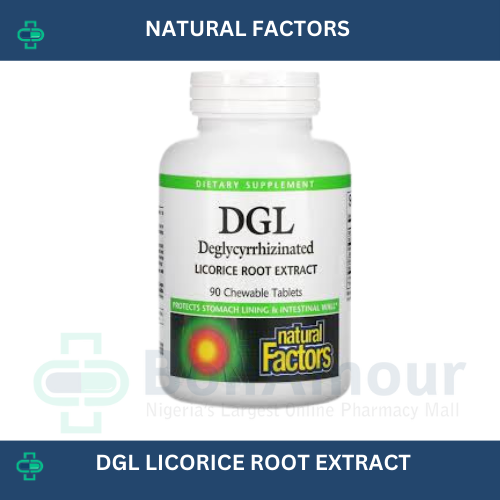 Buy NATURAL FACTORS DGL LICORICE ROOT X 90 TABLETS