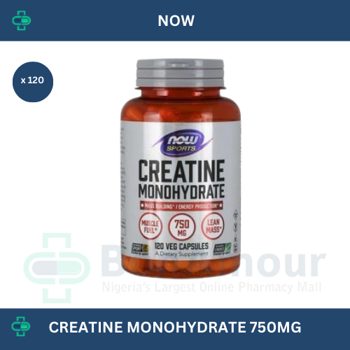 Buy NOW CREATINE 750MG X 120 CAPSULES