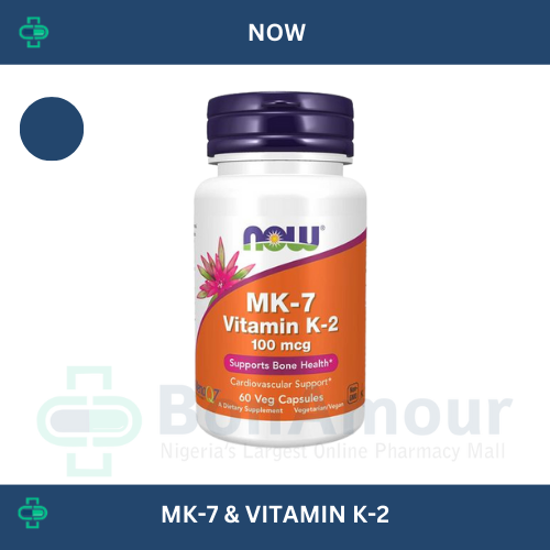 Buy NOW MK-7 VITAMIN K2 100MCG X 120 CAPSULES
