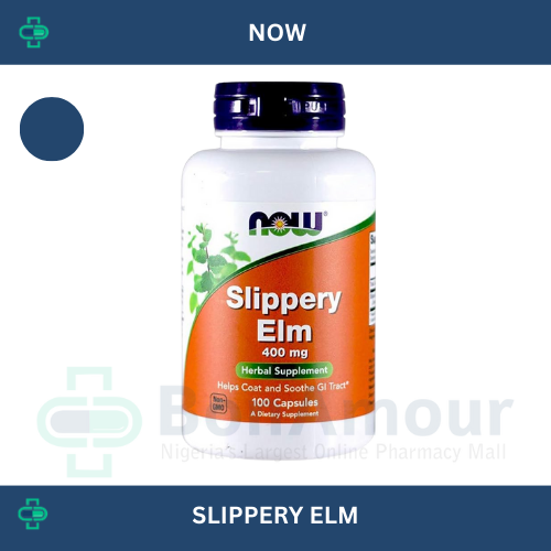 Buy NOW SLIPPERY ELM 400MG X 100 CAPSULES
