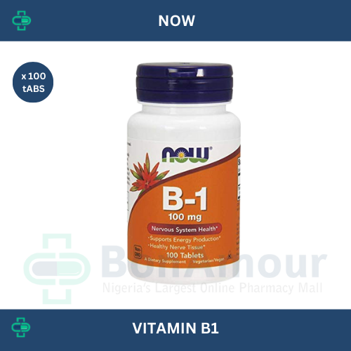 Buy NOW VITAMIN B1 (THIAMINE) 100MG X 100 TABLETS
