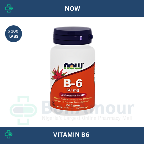 Buy NOW VITAMIN B6 50MG X 100 TABLETS