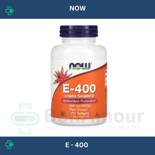 Buy NOW VITAMIN E 400IU X 250 SOFTGELS